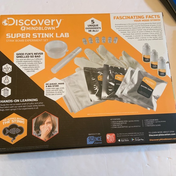Discovery | Other | Discovery Super Stink Lab Ages 8 Chemistry Set ...